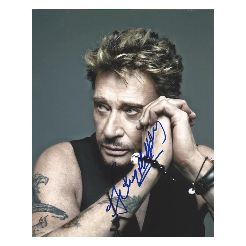 Johnny HALLYDAY Autograph
