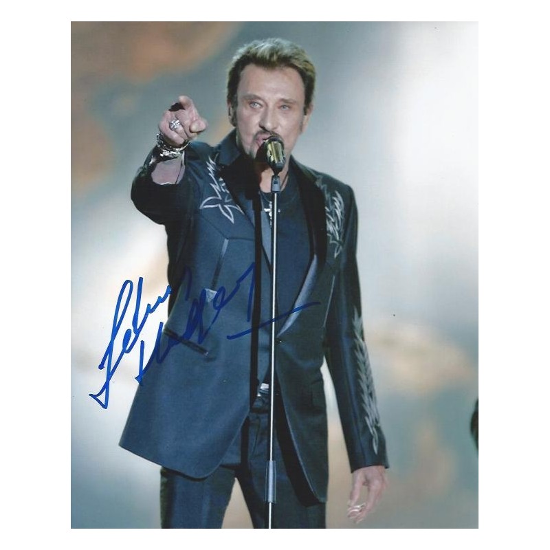 Johnny HALLYDAY Autograph