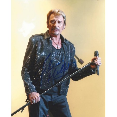 Autographe Johnny HALLYDAY