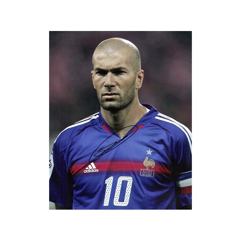 Zinedine ZIDANE Autograph
