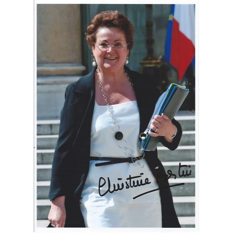 Christine BOUTIN Autograph