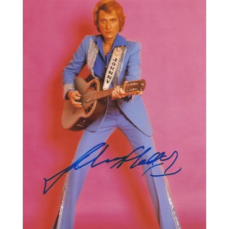 Autographe Johnny HALLYDAY