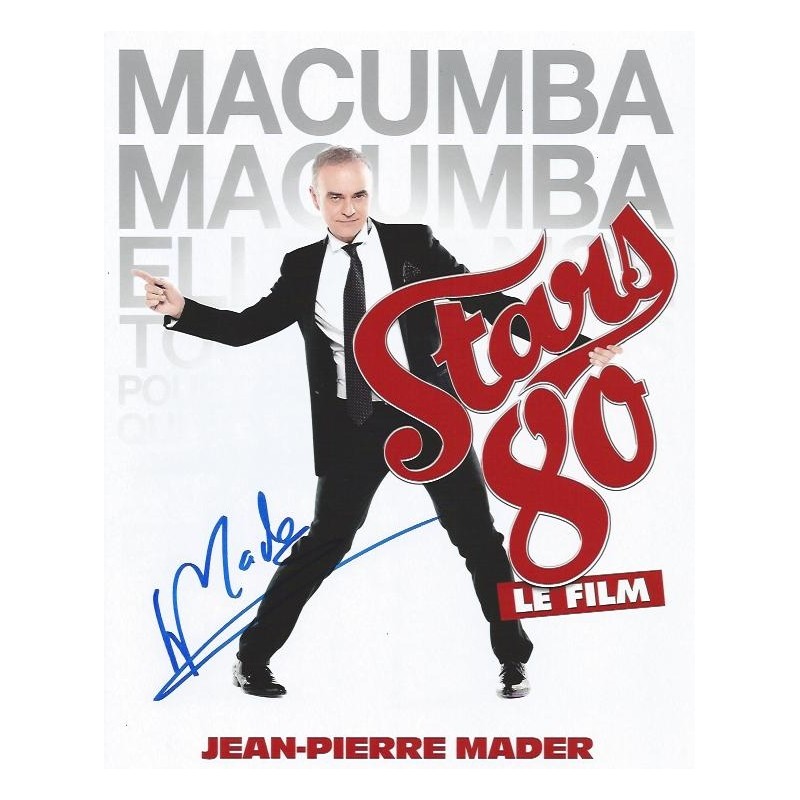 Autographe Jean Pierre MADER