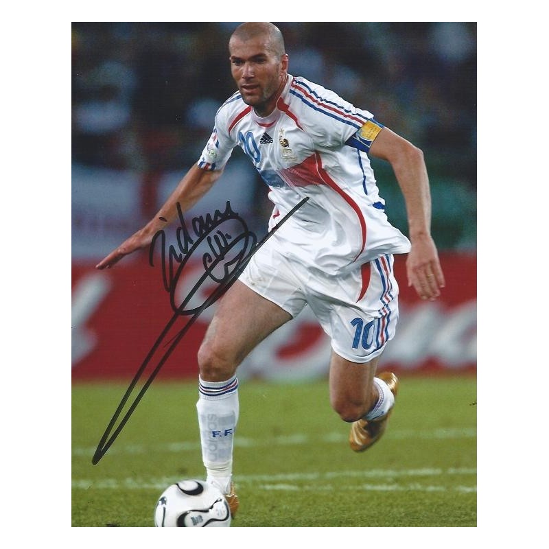 Autographe Zinedine ZIDANE