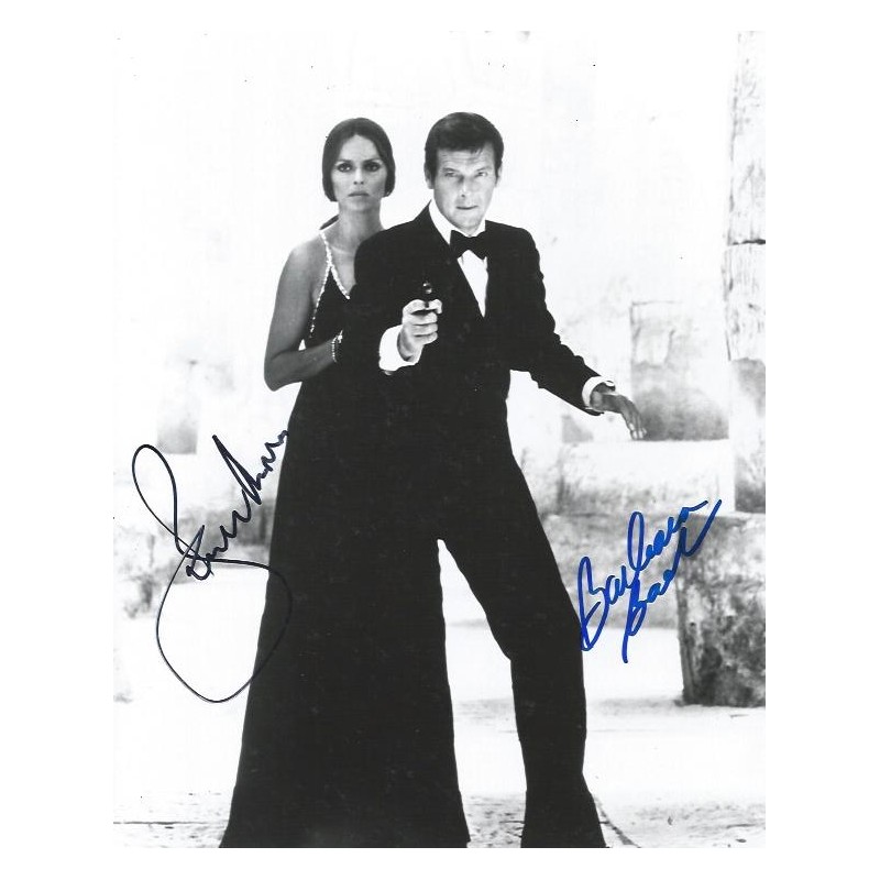 Autographe Barbara BACH & Roger MOORE