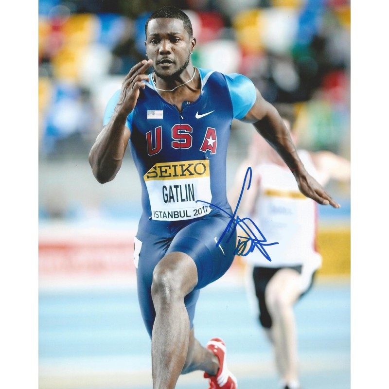 Justin GATLIN Autograph