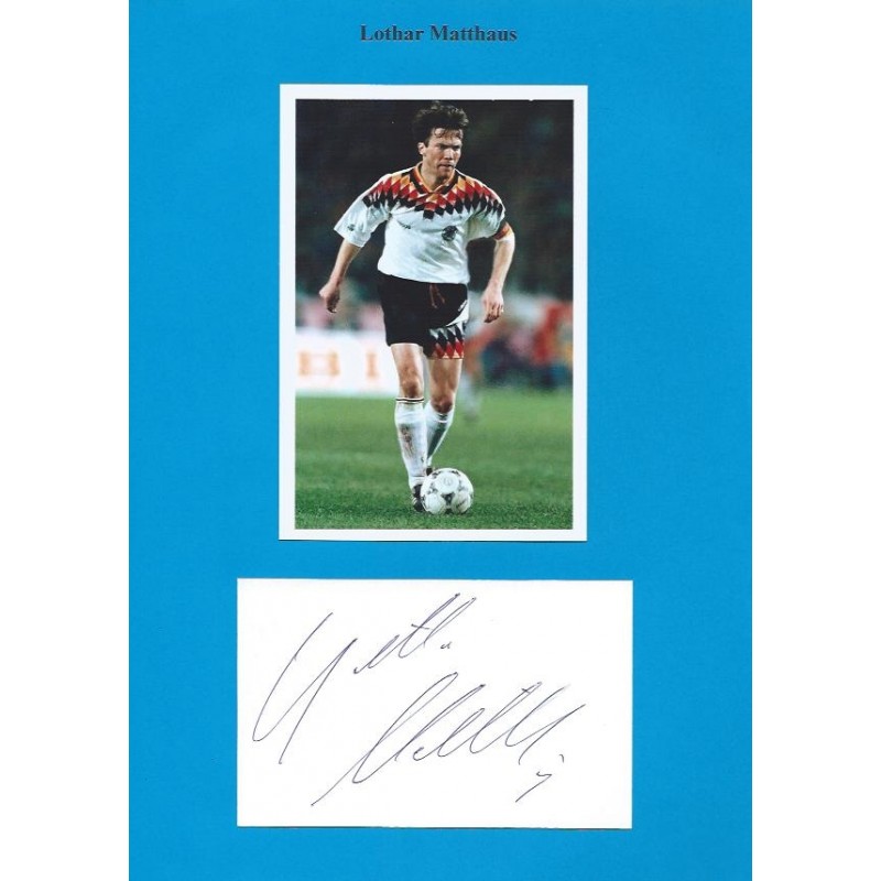Autographe Lothar MATTHAUS