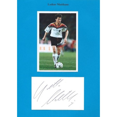 Autographe Lothar MATTHAUS