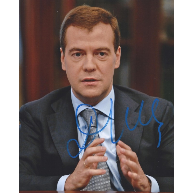 Dmitri MEDVEDEV Autograph