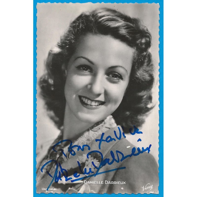 Danielle DARRIEUX Autograph