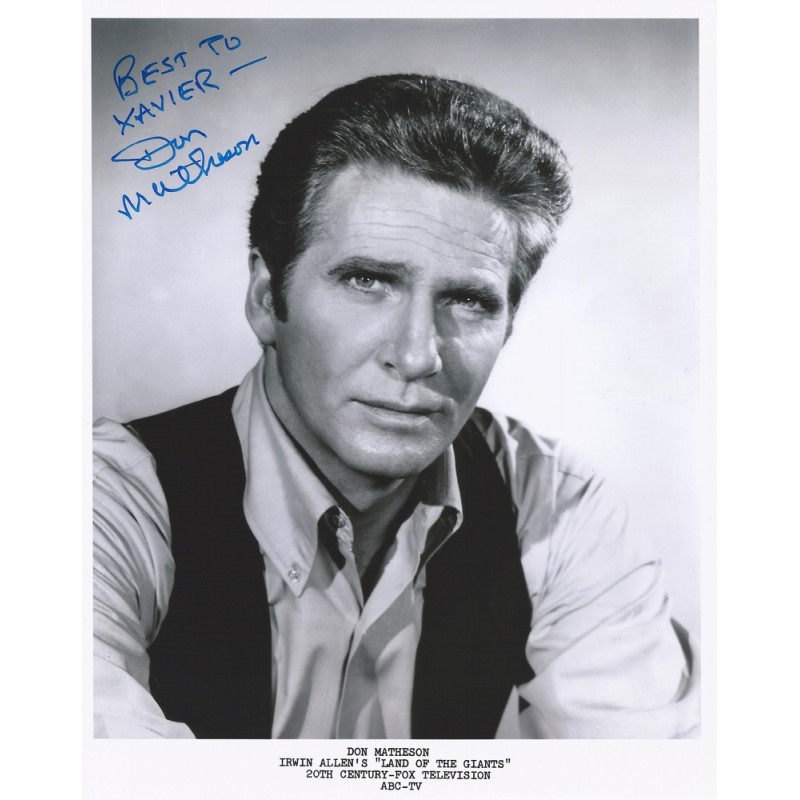 Don MATHESON Autograph