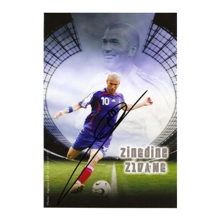 Zinedine ZIDANE Autograph