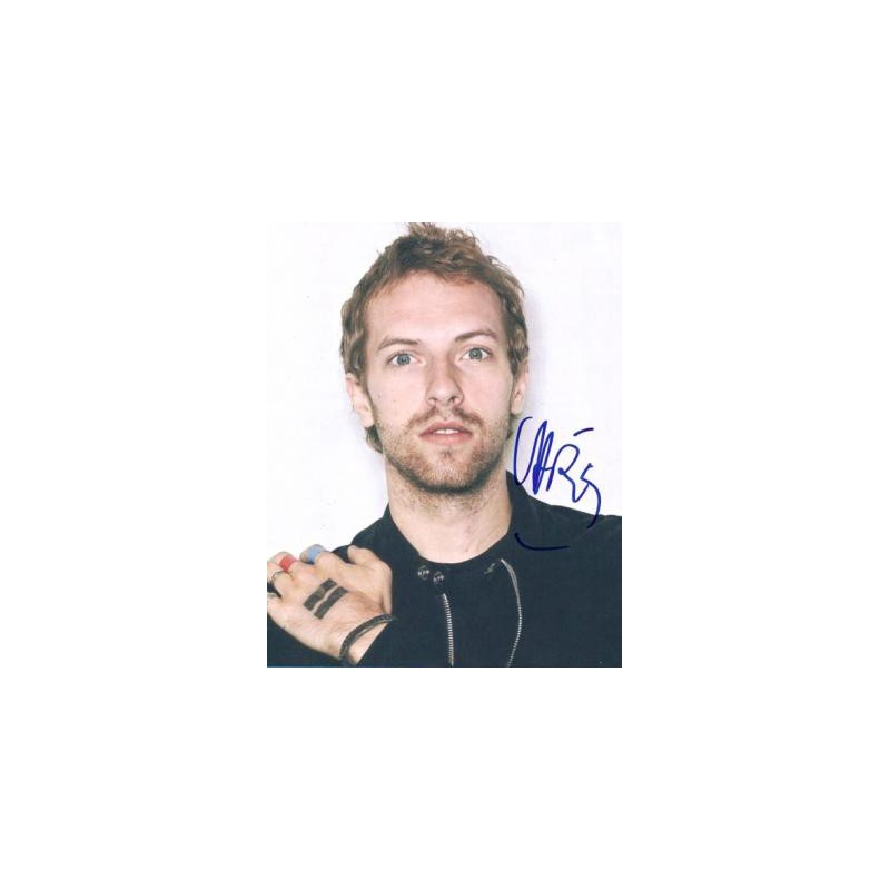 Autographe Chris MARTIN - COLDPLAY