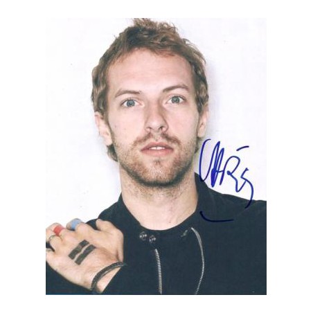 Autographe Chris MARTIN - COLDPLAY