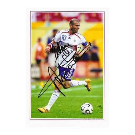 Zinedine ZIDANE Autograph