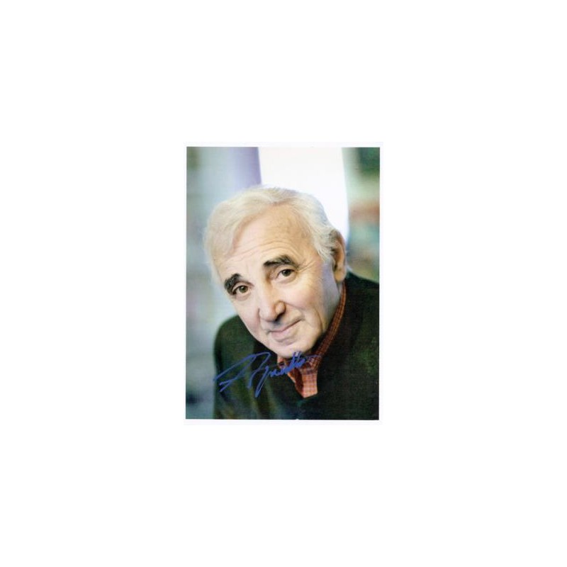 Autographe Charles AZNAVOUR