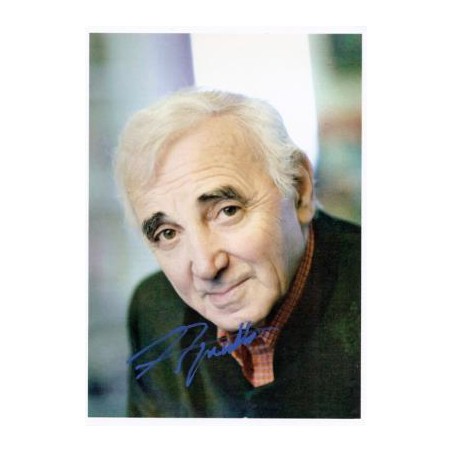 Autographe Charles AZNAVOUR