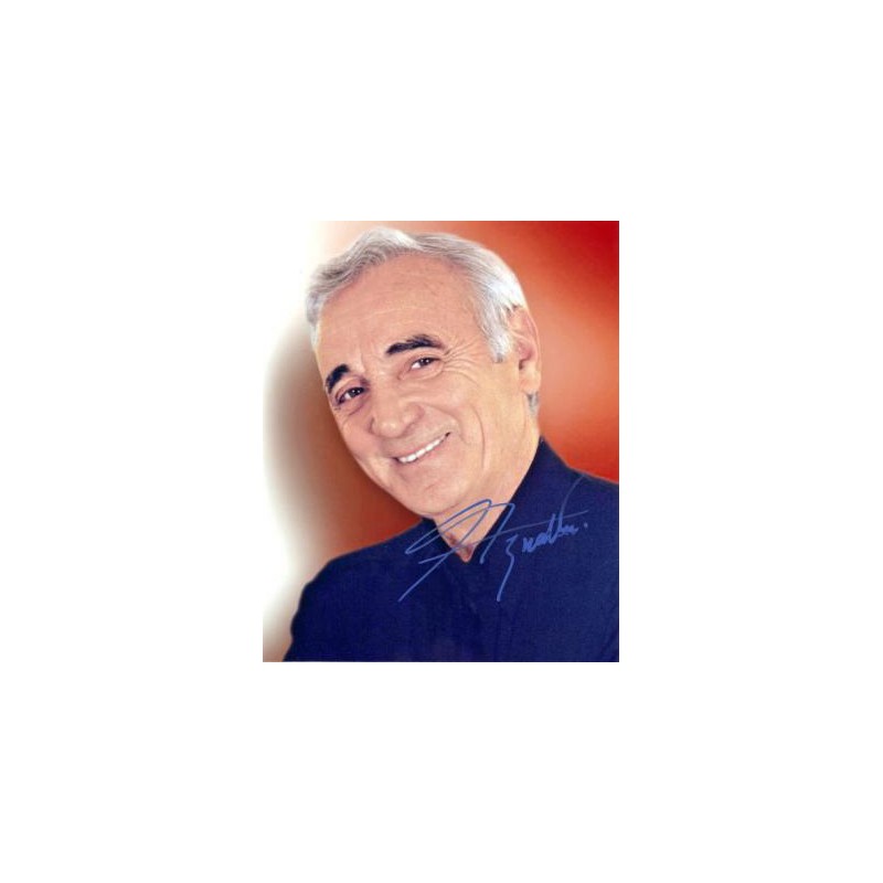 Autographe Charles AZNAVOUR