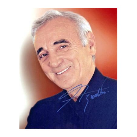 Autographe Charles AZNAVOUR
