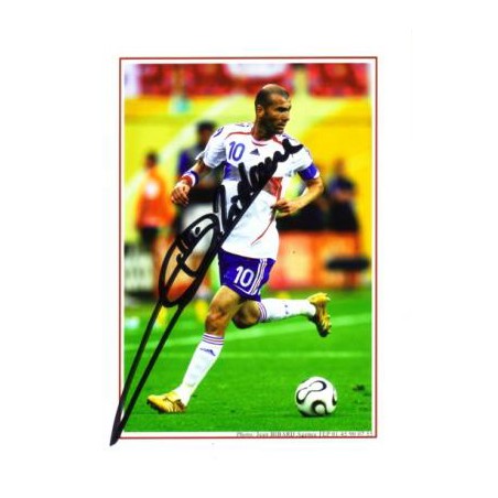 Zinedine ZIDANE Autograph