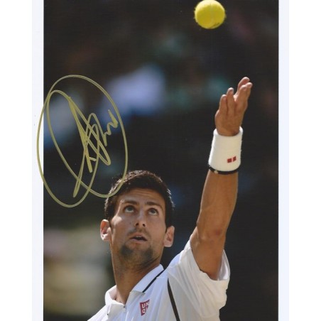 Autographe Novak DJOKOVIC