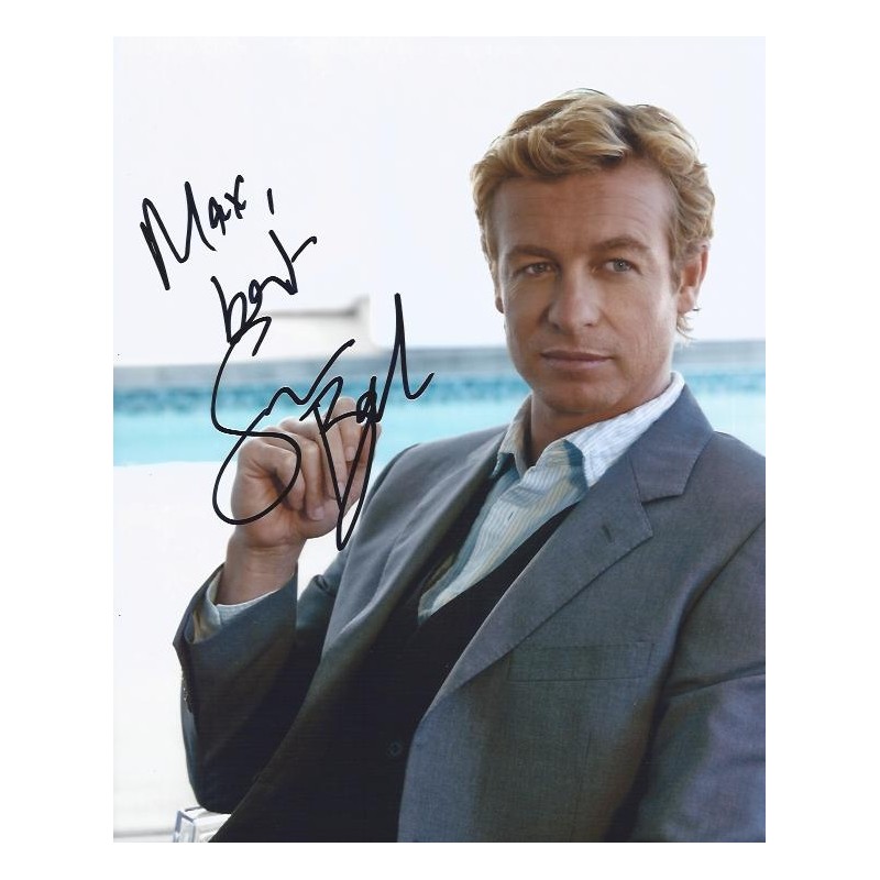 Autographe Simon BAKER