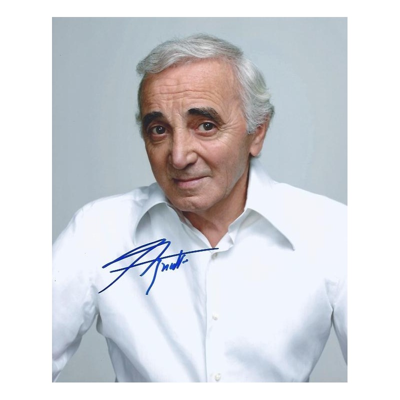 Charles AZNAVOUR Autograph