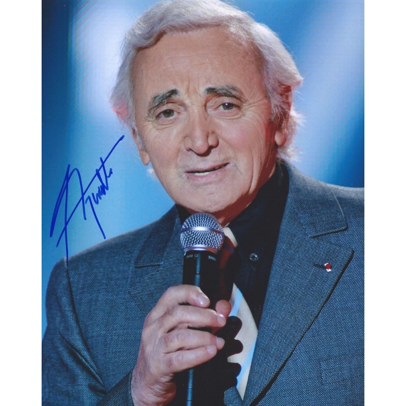 Charles AZNAVOUR Autograph