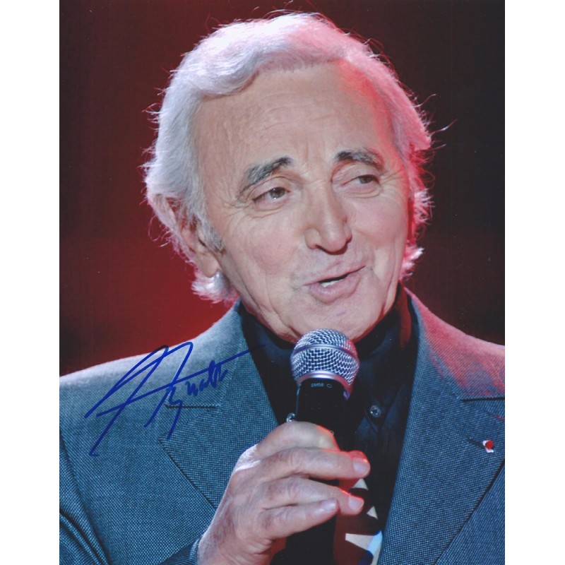 Charles AZNAVOUR Autograph