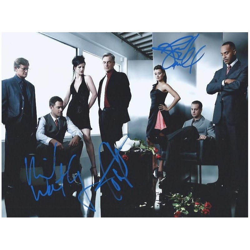 Rocky CARROLL, Cote DE PABLO & Michael WEATHERLY - NCIS Autograph