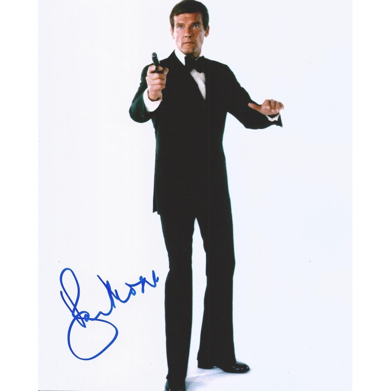 Roger MOORE Autograph