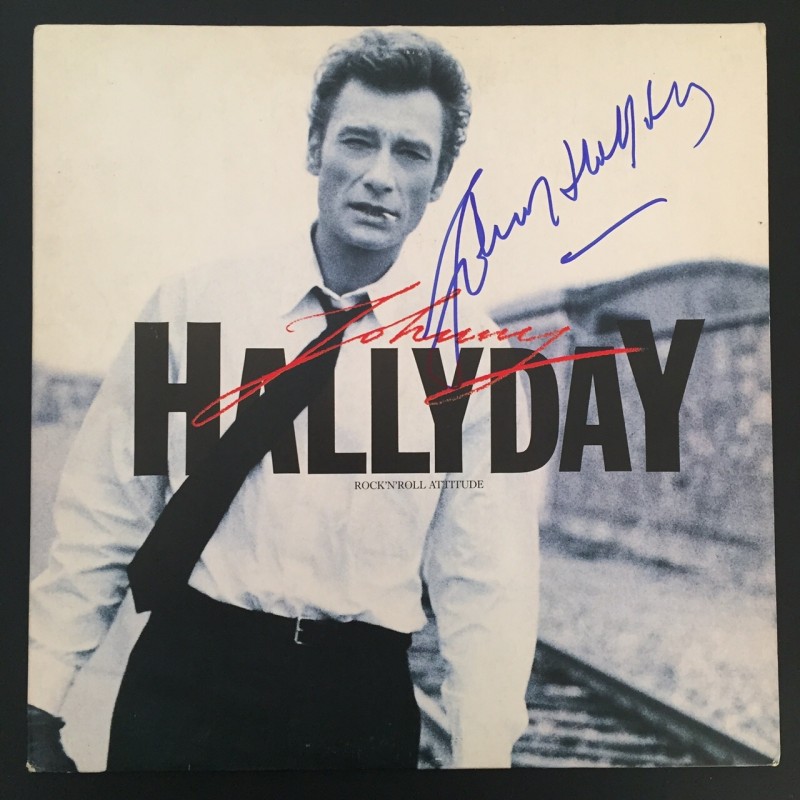 Autographe Johnny HALLYDAY