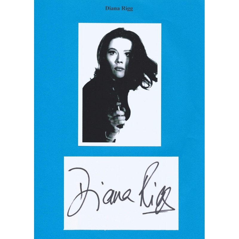 Diana RIGG Autograph