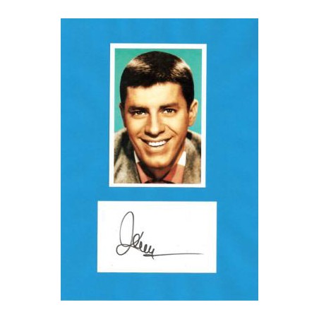 Jerry LEWIS Autograph