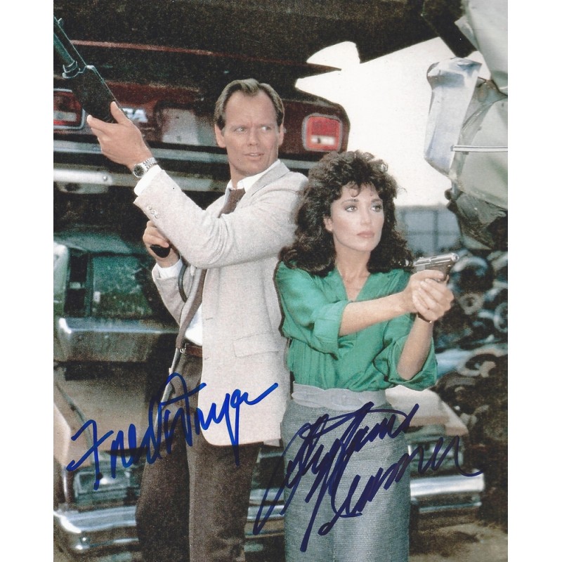 Autographe Fred DRYER & Stepfanie KRAMER - RICK HUNTER (Photo dédicacée) Autographe Fred DRYER & Stepfanie KRAMER - RICK HUNTER (Photo dédicacée)