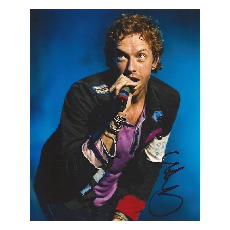 Autographe Chris MARTIN - COLDPLAY