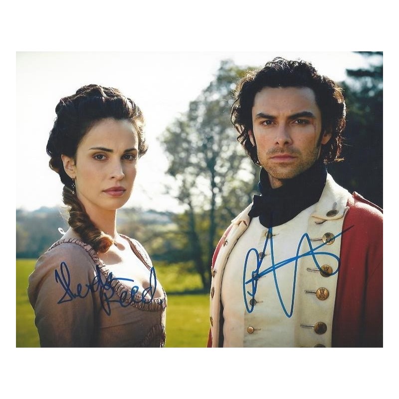 Aidan TURNER & Heida REED - POLDARK Autograph