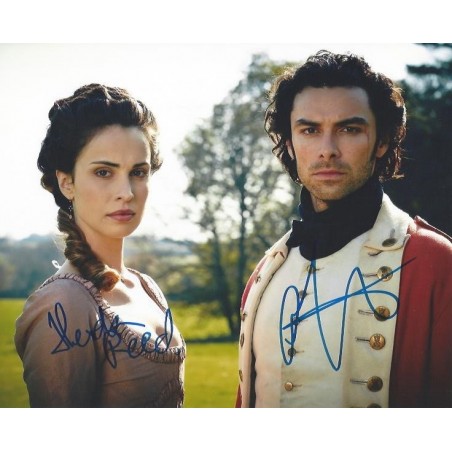 Aidan TURNER & Heida REED - POLDARK Autograph
