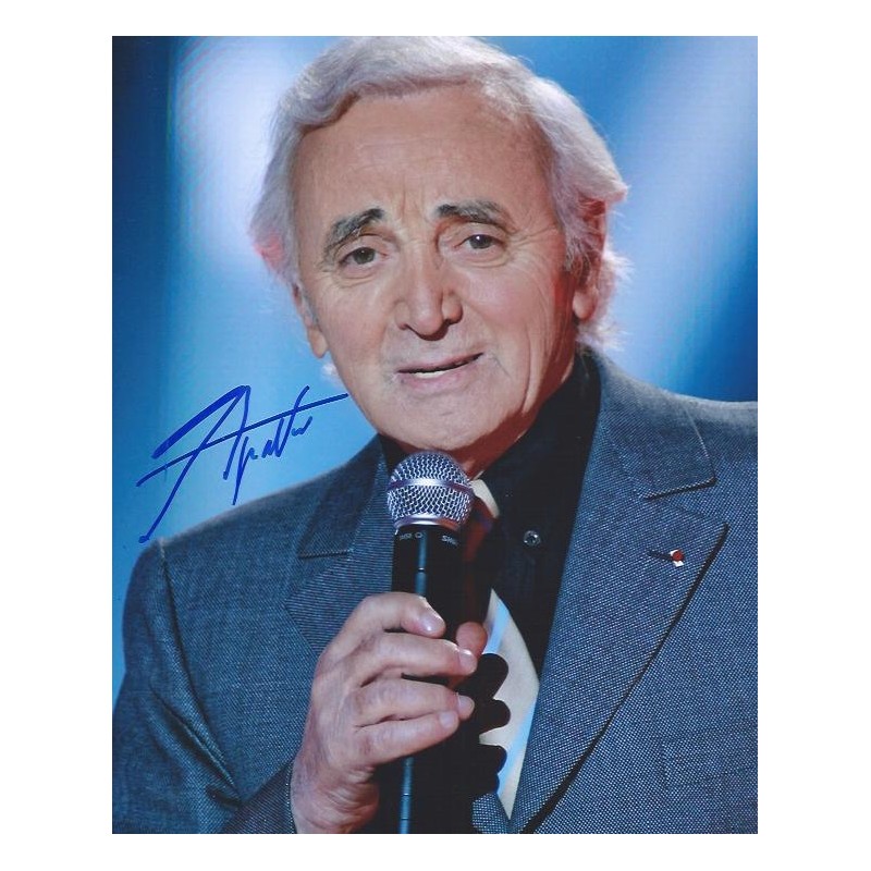 Charles AZNAVOUR Autograph