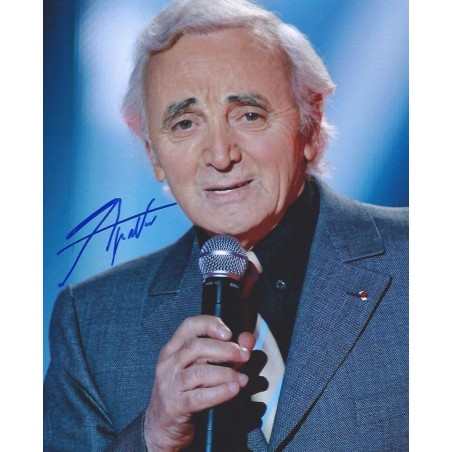 Charles AZNAVOUR Autograph