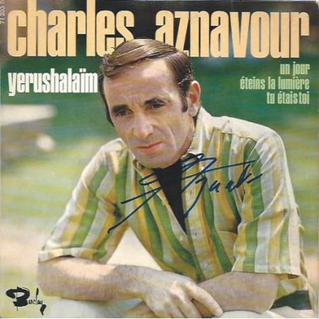 Autographe Charles AZNAVOUR
