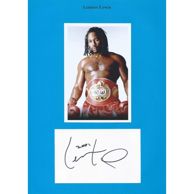 Lennox LEWIS Autograph