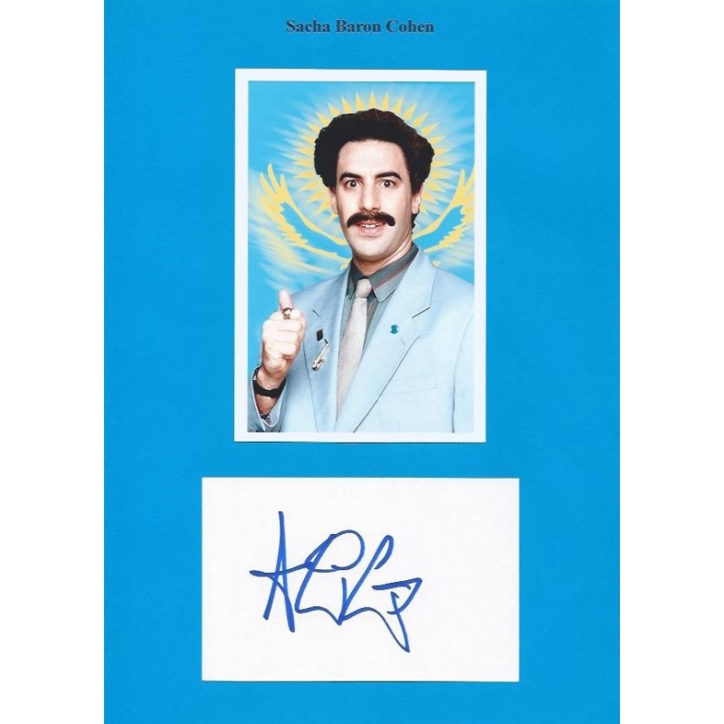 Autographe Sacha BARON COHEN