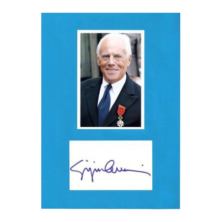 Autographe Giorgio ARMANI