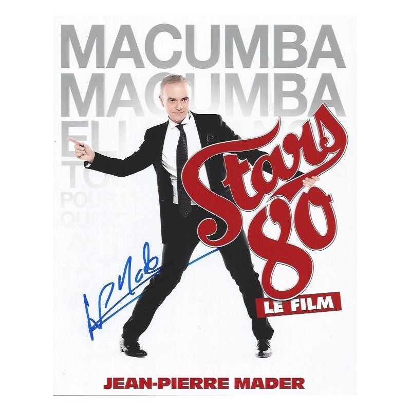 Autographe Jean Pierre MADER