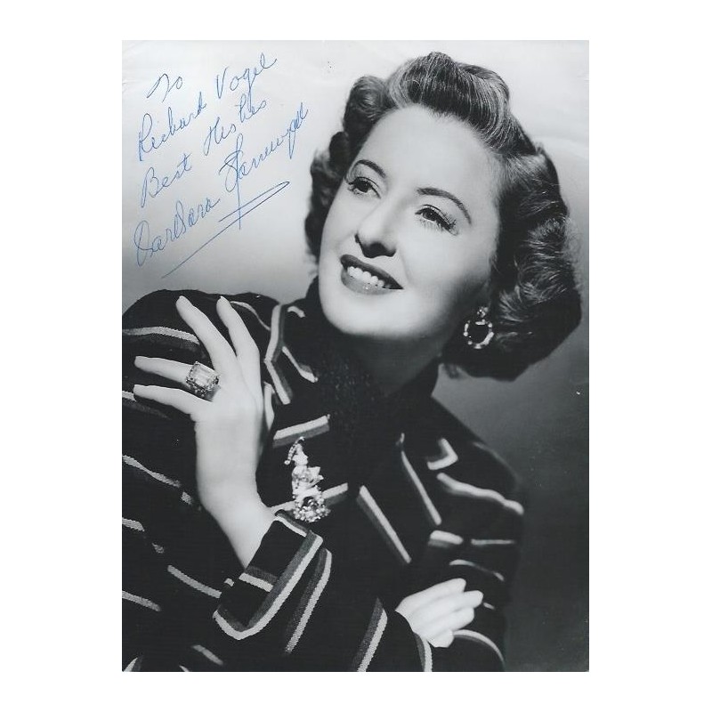 Barbara STANWYCK Autograph