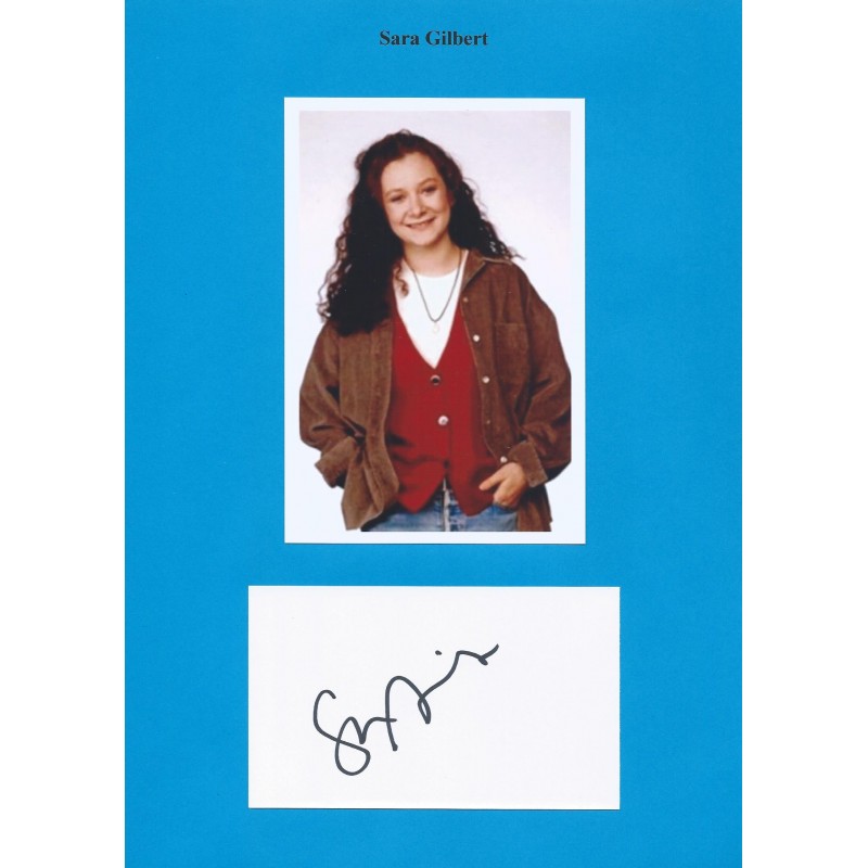 Sara GILBERT Autograph