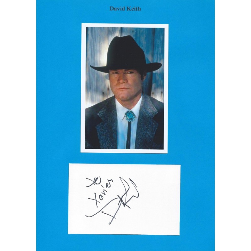 Autographe David KEITH