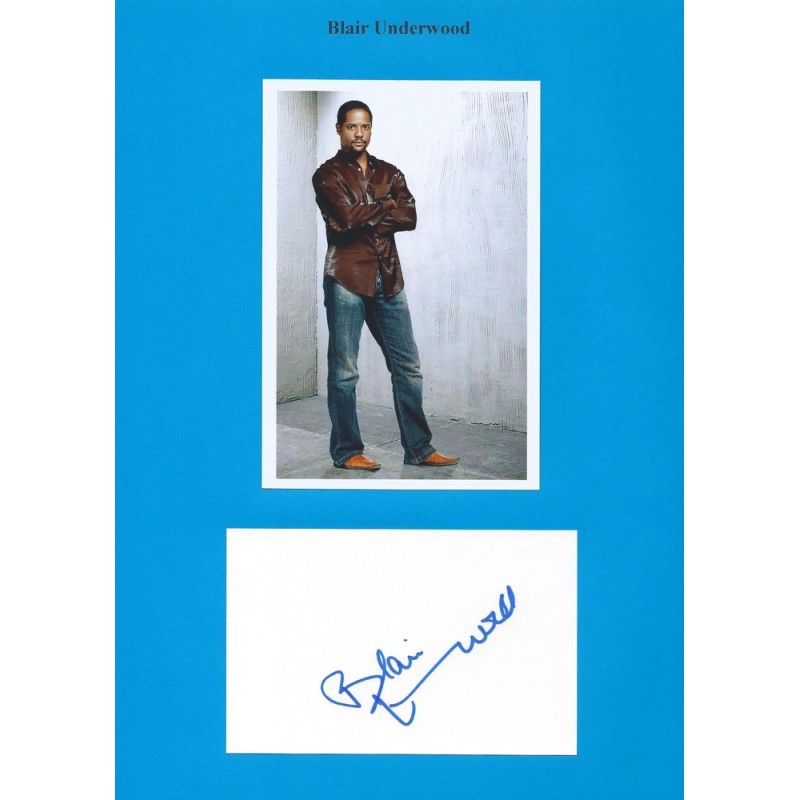 Autographe Blair UNDERWOOD