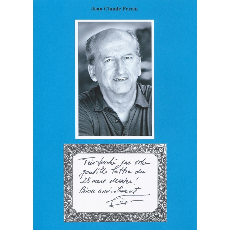 Autographe Jean Claude PERRIN